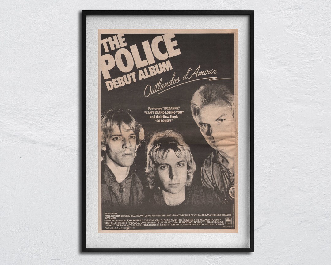 1978 Poster POLICE / Peter Tosh - Backside / Frontside - Original NME ...