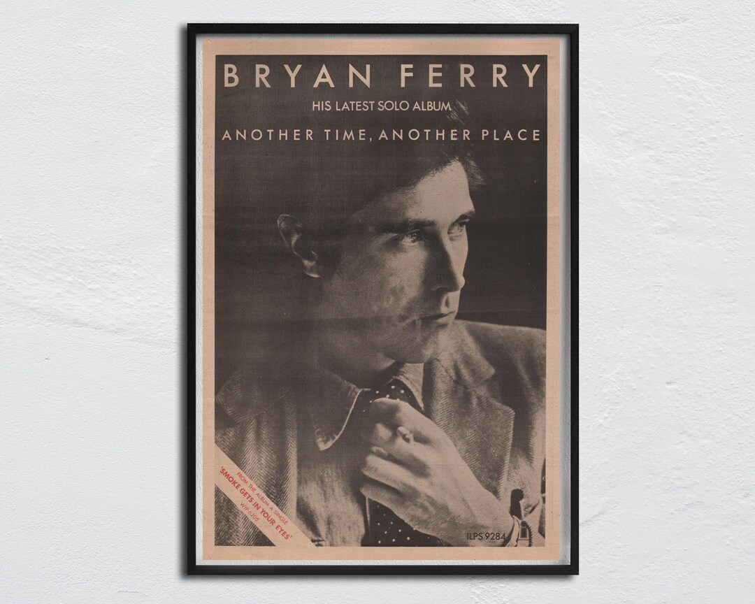1974 Poster BRIAN FERRY / Roxy Music - Original NME - Another Time ...