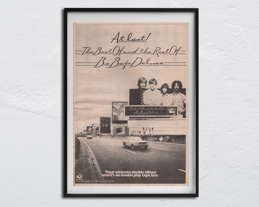 Be-bop Deluxe POSTER - 1978 Original NME | Bill Nelson, Ian Parkin ...