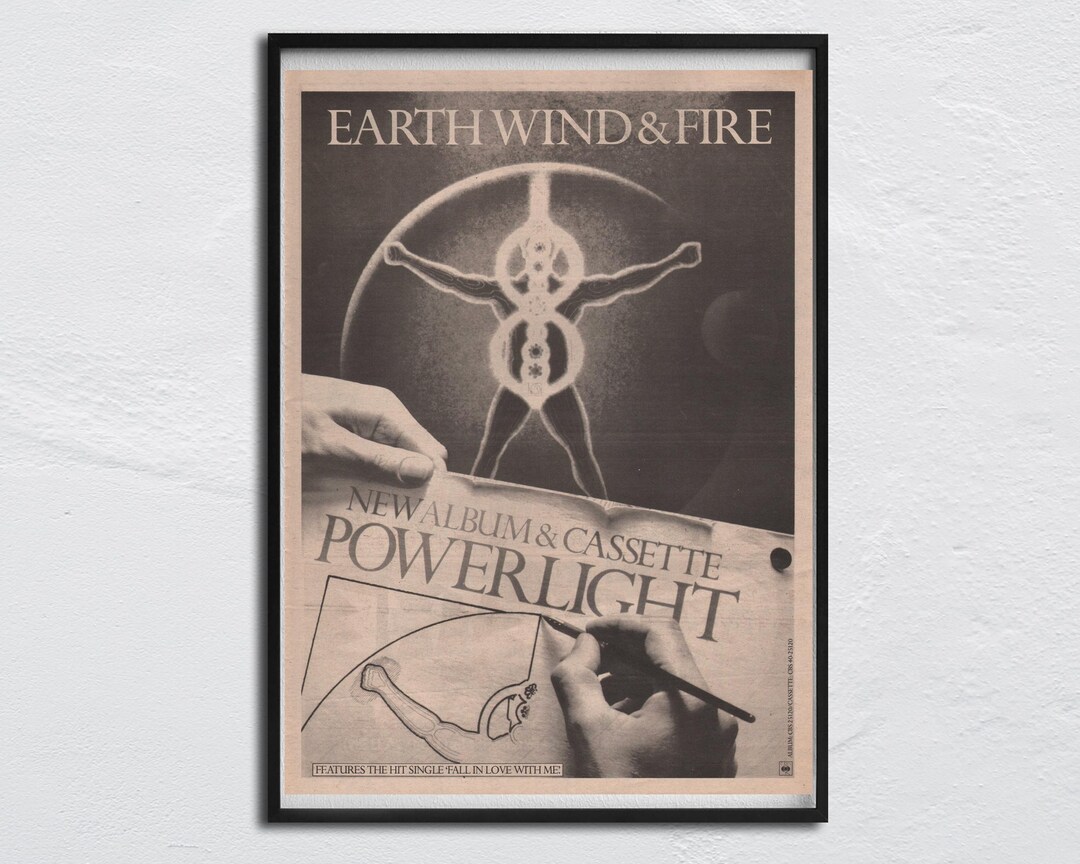 Earth, Wind & Fire POSTER - 1983 Original NME - Powerlight - Etsy