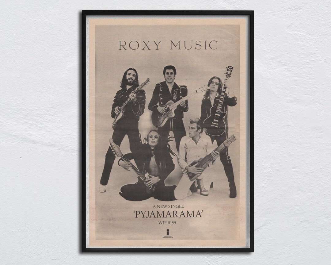 1973 Poster BRIAN FERRY / Roxy Music - Original NME - Pyjamarama - Etsy