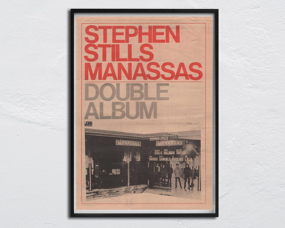 STEPHEN STILLS Poster - 1972 Original NME - Manassas - Chris Hillman ...
