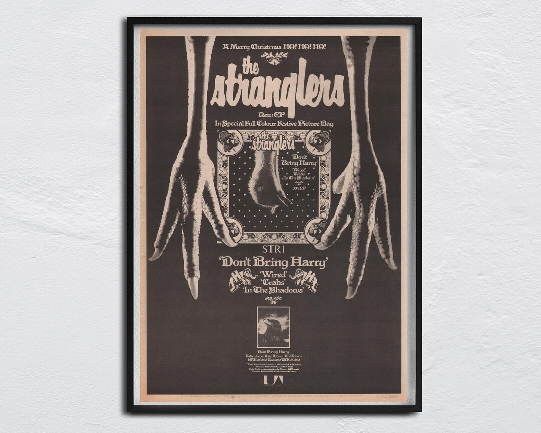 STRANGLERS Poster - 1979 Original NME - Dont Bring Harry / Wired ...