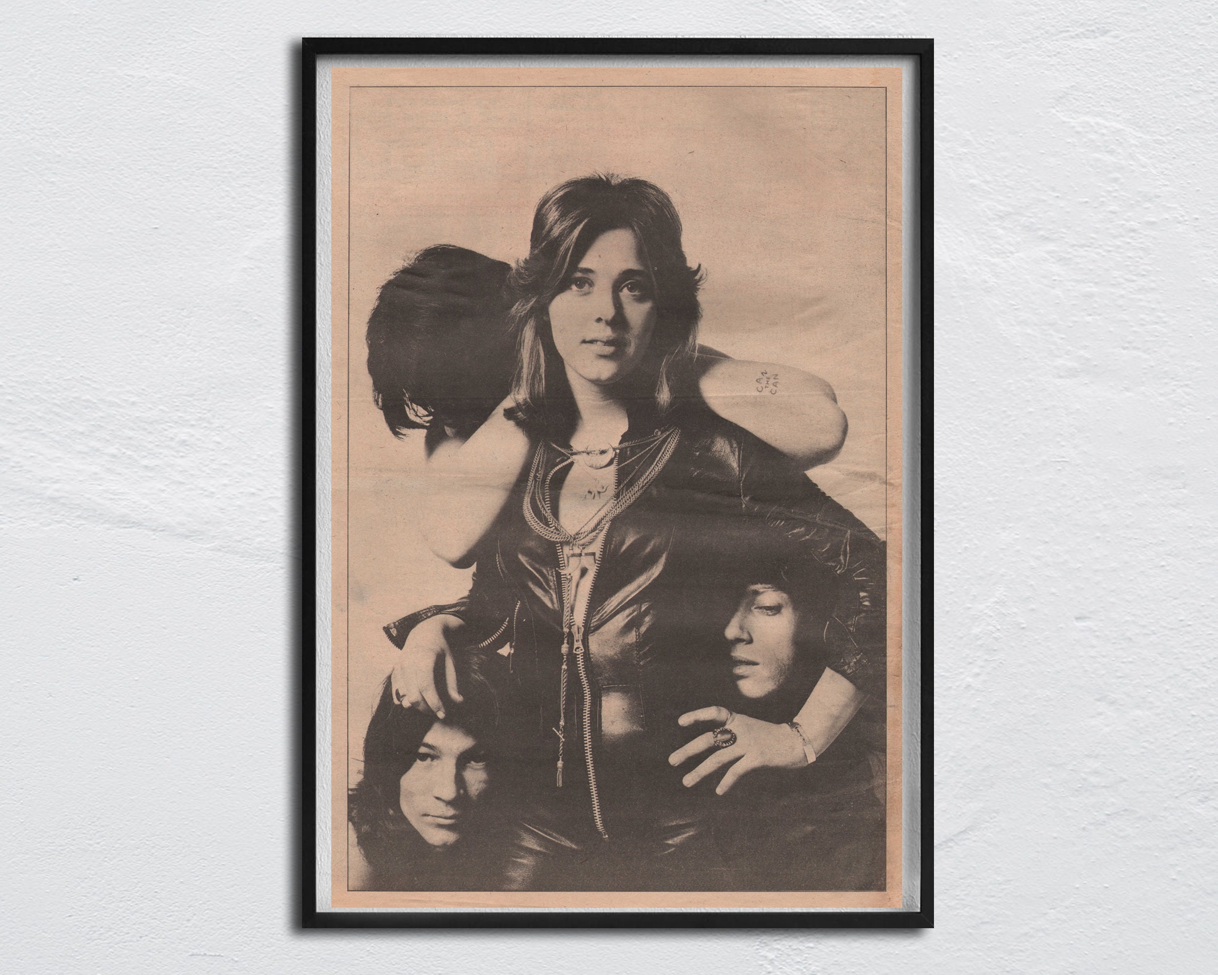 SUZI QUATRO 1973 Poster Original NME Can the Can / Alastair Mackenzie ...