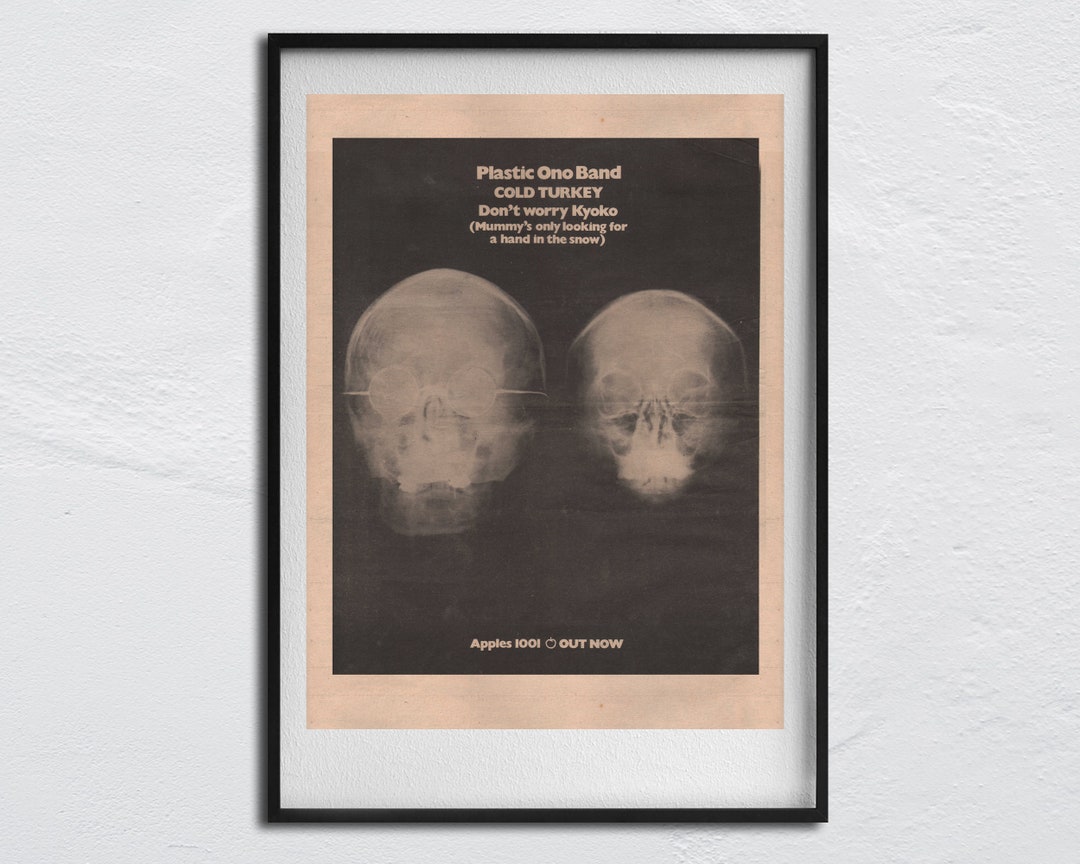 1969 YOKO ONO Platic Ono Band Original NME Poster Cold - Etsy