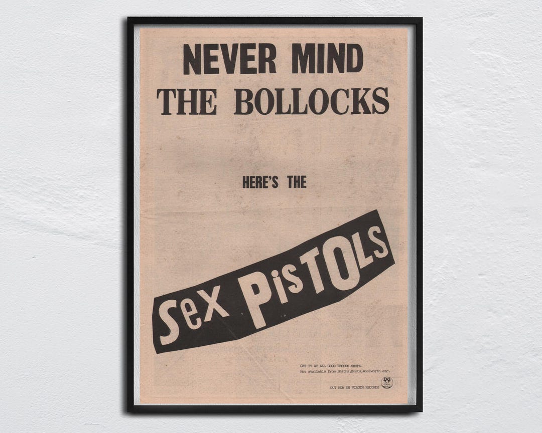 Sex PISTOLS Poster - 1977 Original NME - Never Mind the Bollocks ...