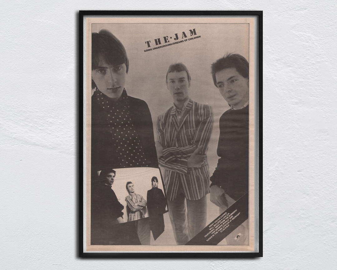 THE JAM - 1980 Poster Original NME - Going Underground, Dreams of ...