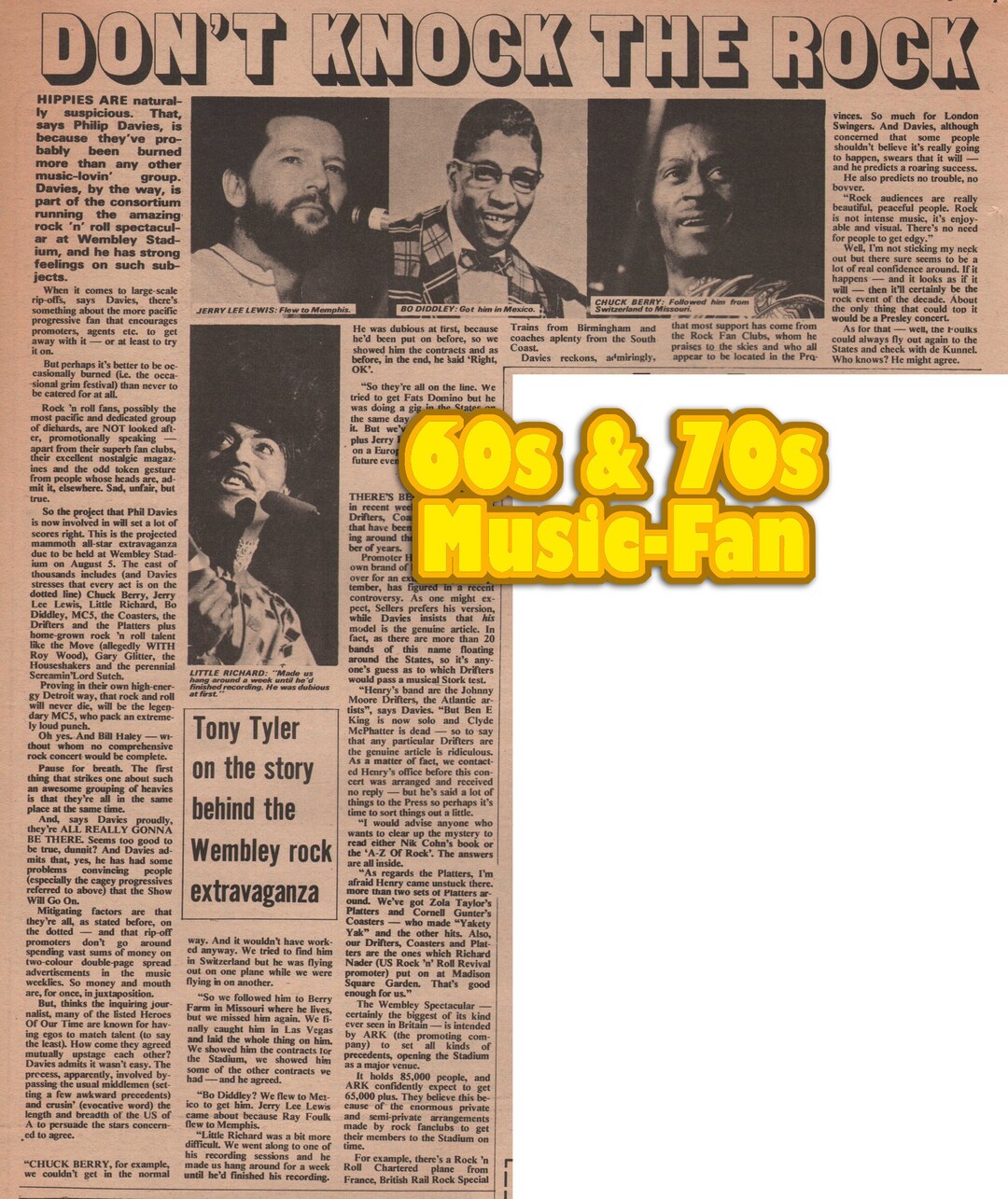 1972 BILL HALEY, Jerry Lee Lewis, Little Richard, Chuck Berry, Bo ...