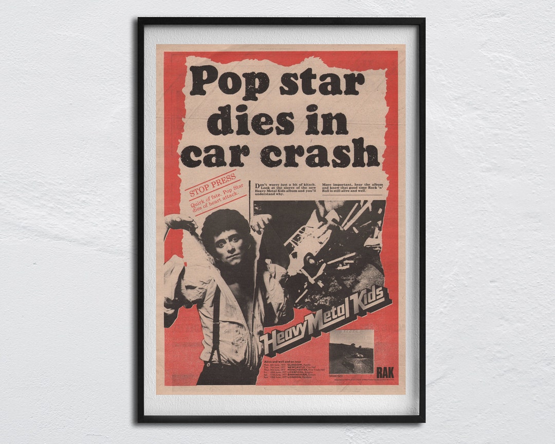 HEAVY METAL KIDS - 1977 Poster - Keith Boyce, Cosmo Verrico, Mickey ...