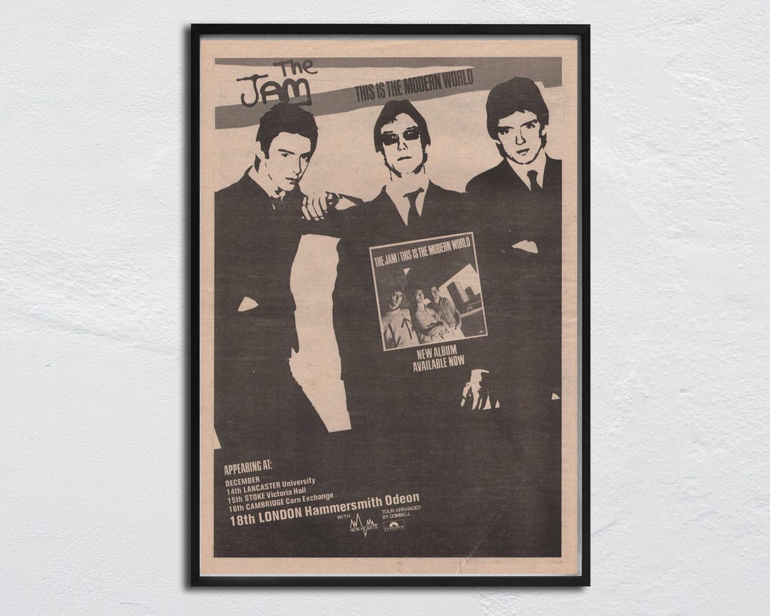 THE JAM - 1977 Poster Original NME - This is the Modern World - Paul ...