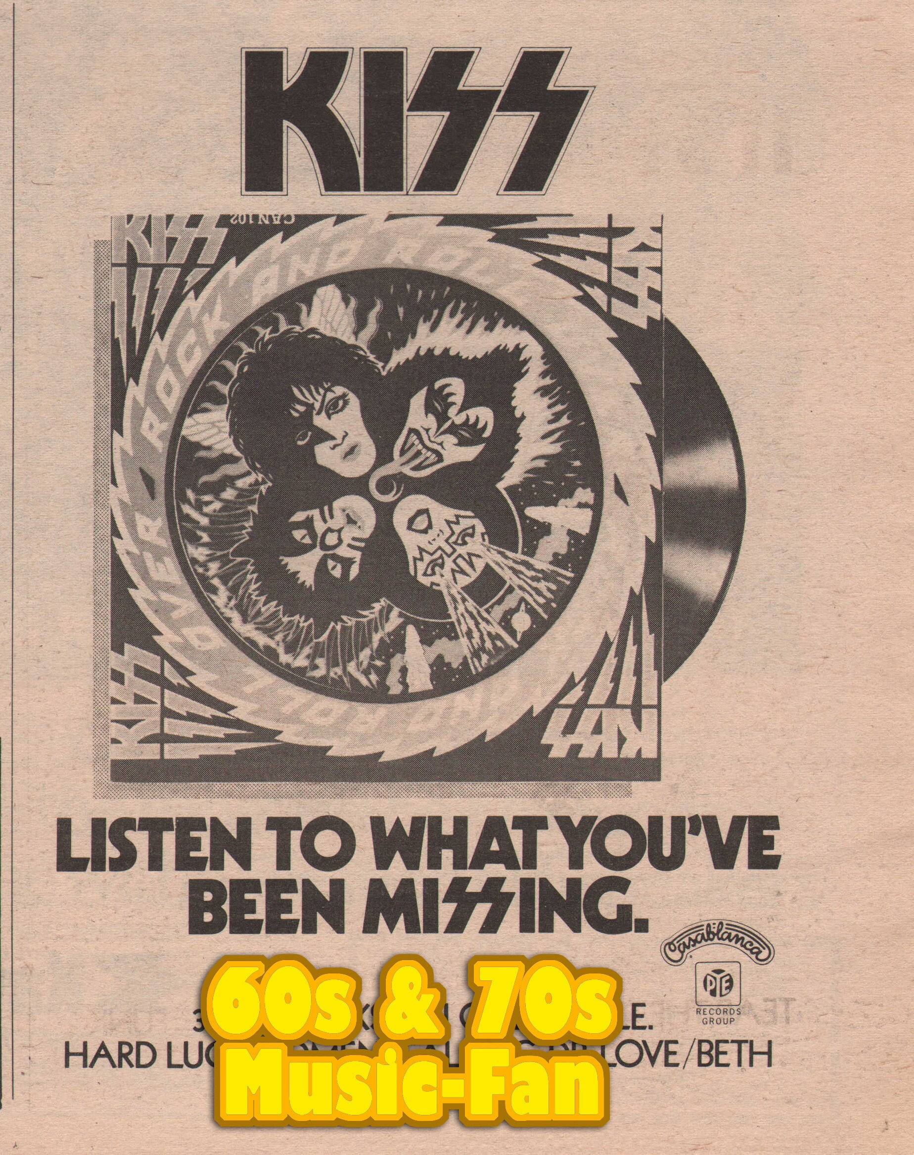 BEATLES, KISS, Michael Chapman - 1977 Original NME Clipping - Backside ...