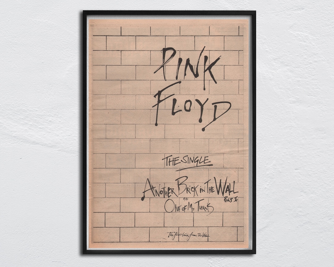 Pink Floyd 1979 Poster Original NME Another Brick in the Wall Roger ...
