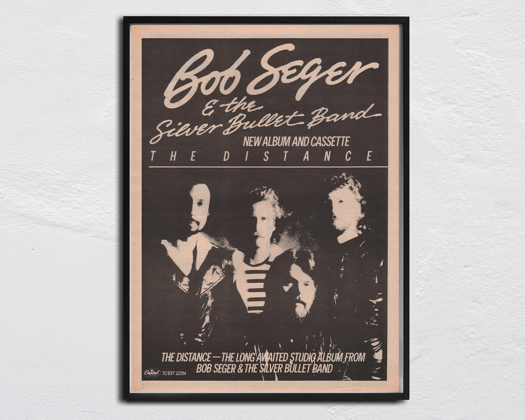 BOB SEGER Poster - 1981 Original NME - the Distance - Bob Seger and the ...