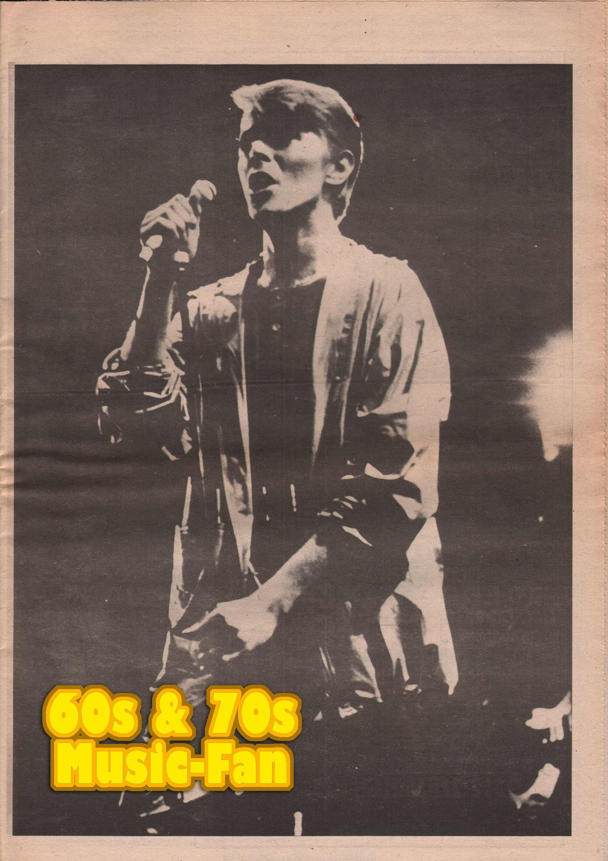 DAVID BOWIE - Original NME Poster 1978 - Backside: Bethnel - Etsy