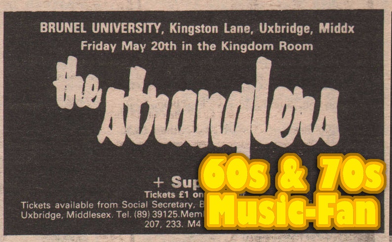 STRANGLERS Original 1977 NME Clipping Jean-jacques Burnel, David Paul ...
