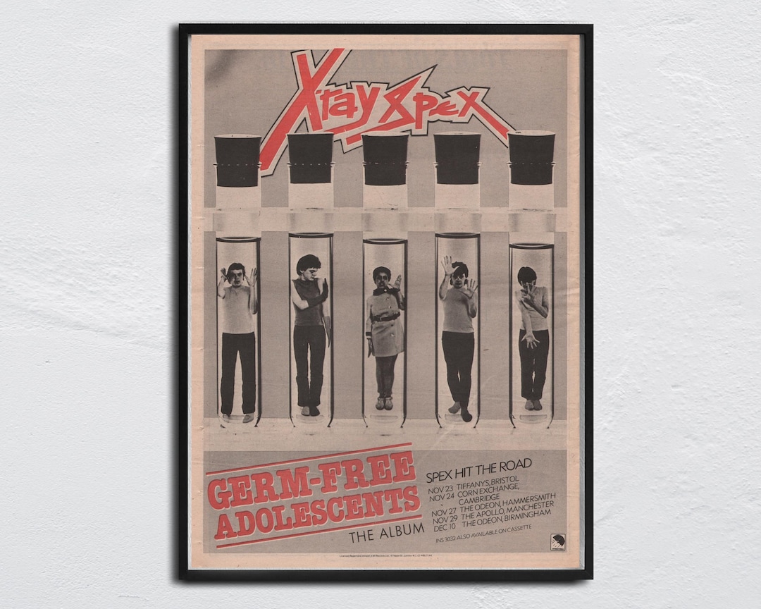 X-RAY SPEX - 1978 Poster - Original NME - Germ-free Adolescents / Poly ...