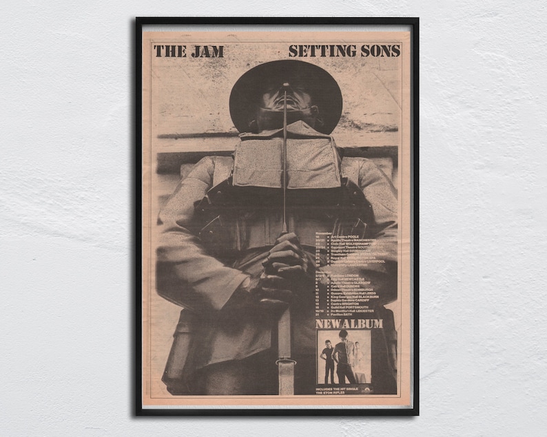 THE JAM - 1979 Poster Original NME - Setting Sons / Eaton Rifles - Paul ...
