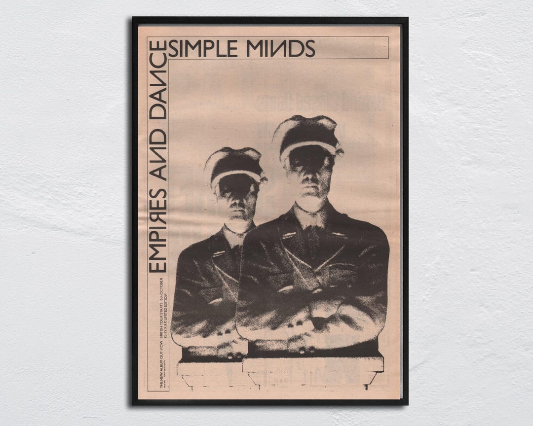 SIMPLE MINDS - 1980 Org. NME Poster - Empires and Dance - Jim Kerr ...