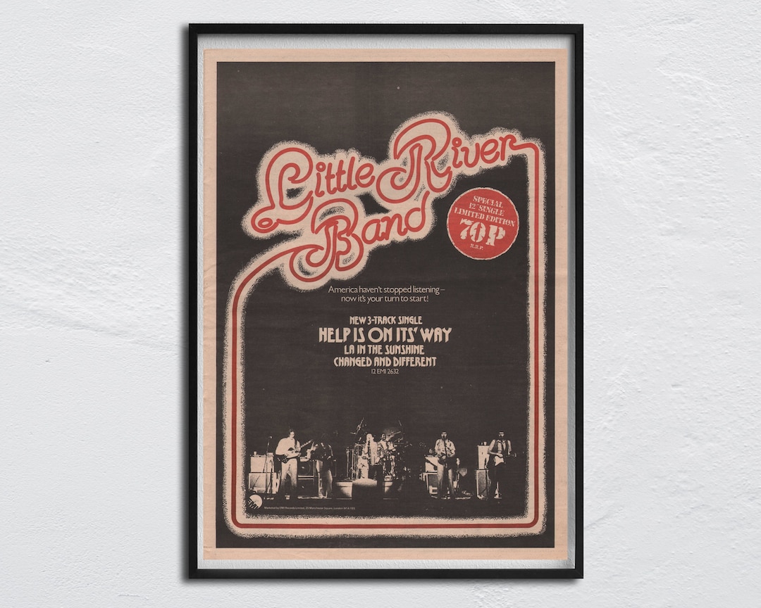 Little River Band POSTER 1977 Original NME Back: the Cortinas / Graeham ...