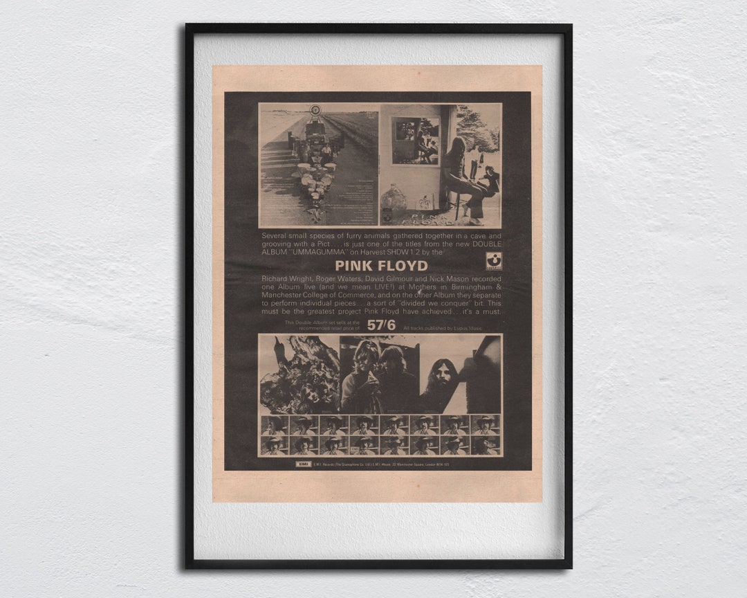 PINK FLOYD Poster - 1969 Original NME - Ummagumma - Roger Waters ...