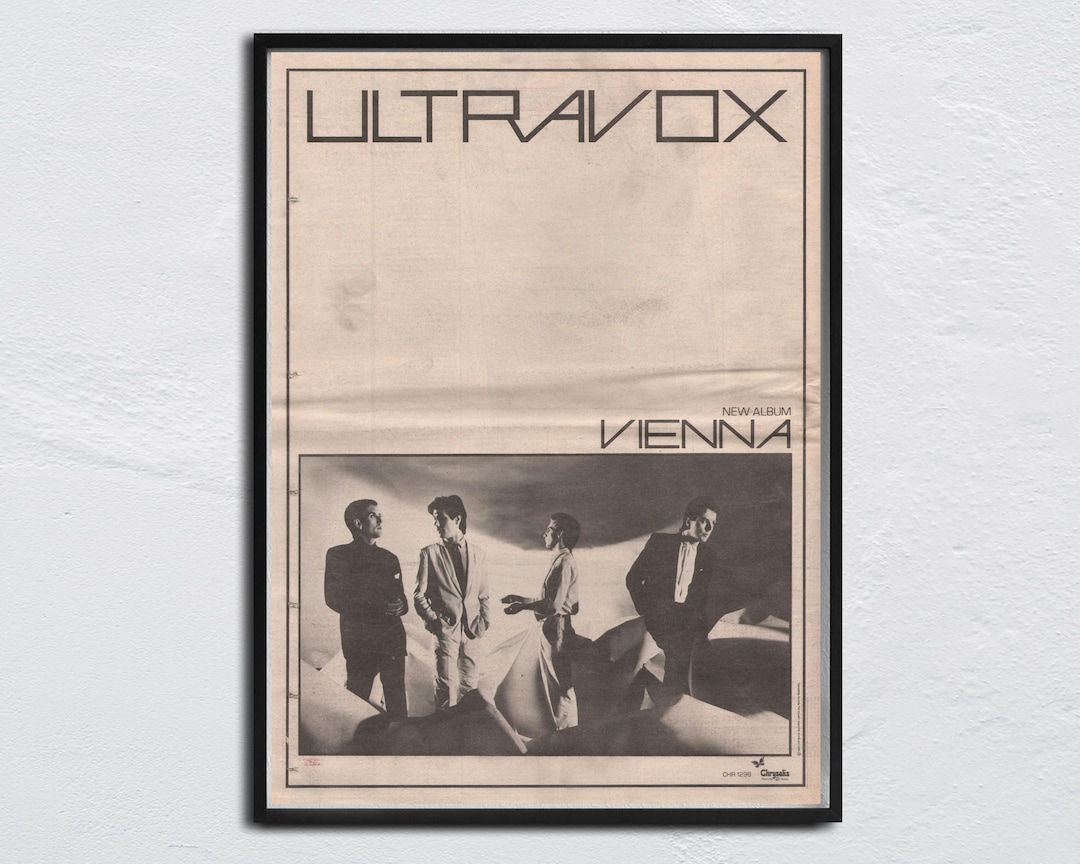 ULTRAVOX - Poster 1980 Original NME - Vienna - Chris Cross, Billy ...