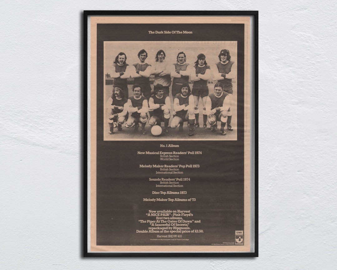 Pink Floyd - 1974 Poster Original NME - Dark Side of the Moon - Roger ...