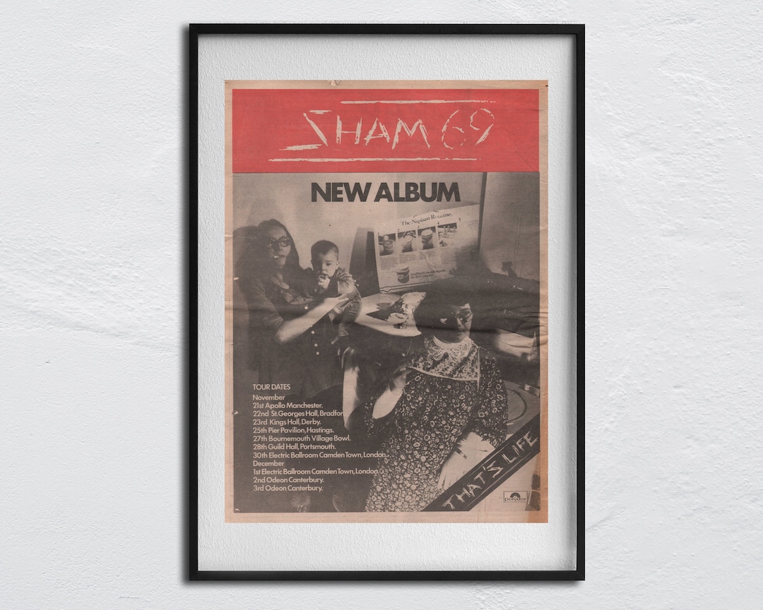 SHAM 69 Poster - 1978 Original NME - Backside: Siouxsie & the Banshees ...
