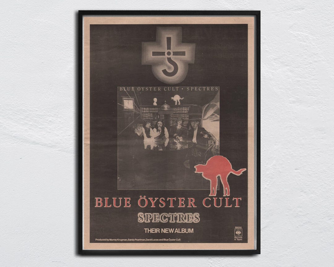 Blue Öyster Cult - 1978 Poster Original NME - Spectres - Allen Lanier ...