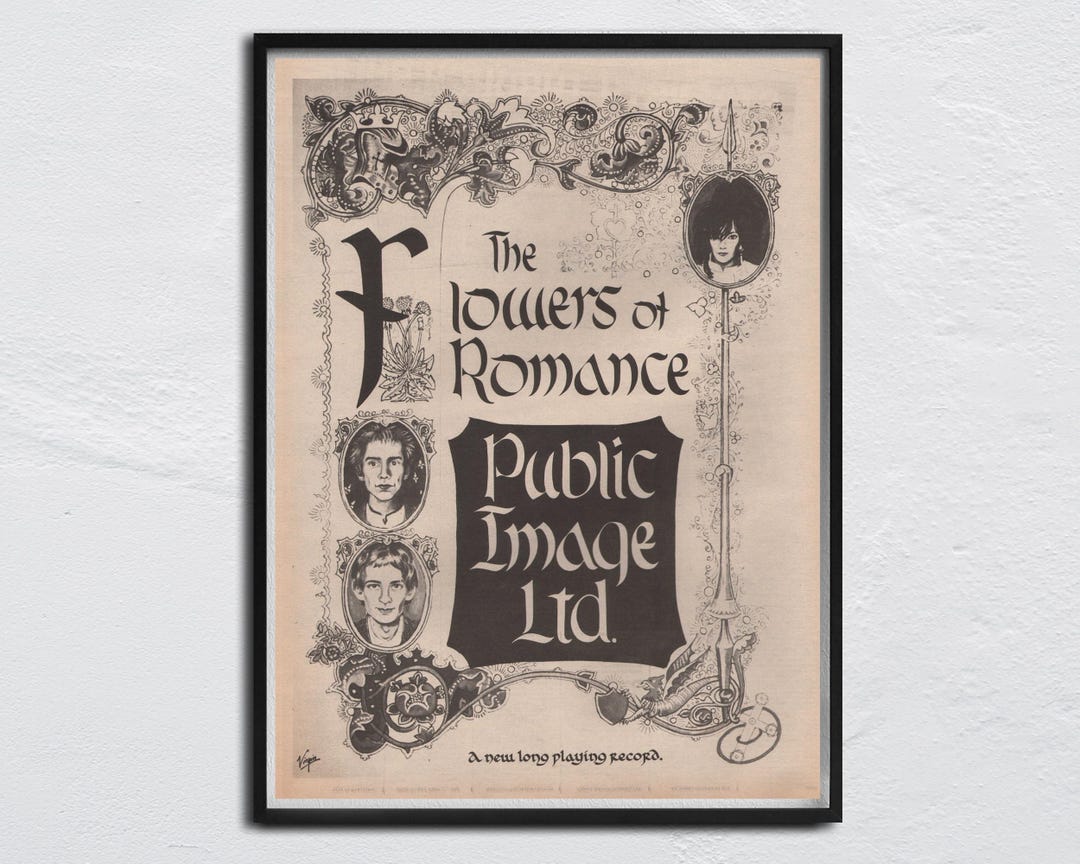 PIL POSTER Public Image Ltd. - 1981 Original NME - the Flowers of ...