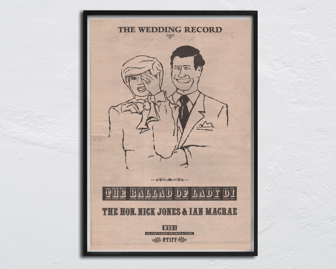 Nick JONES & Ian MACRAE Poster - 1981 Original NME - the Ballad of Lady ...