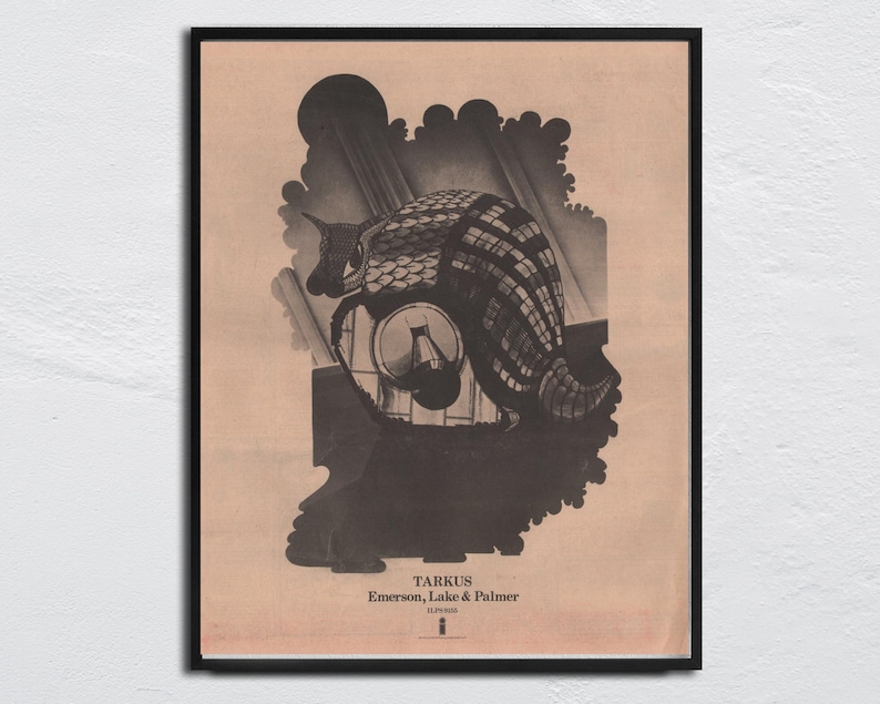 ELP Emerson, Lake & Palmer Poster - 1971 Original NME - Tarkus / Keith ...