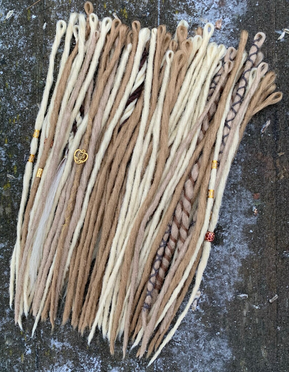 Pure Beauty Synthetic Custom Made Crochet Dreadlocks Blonde Kanekalon ...