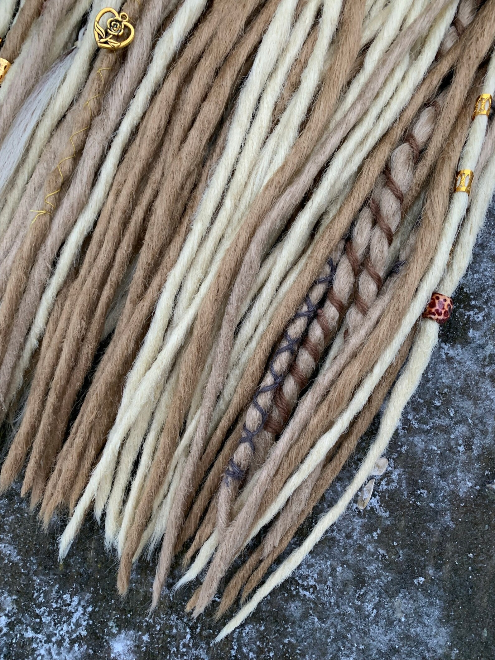 Pure Beauty Synthetic Custom Made Crochet Dreadlocks Blonde Kanekalon ...