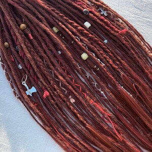 Red Fox - Synthetic Dreadlocks | Custom Made Handmade | Kanekalon Synth ...