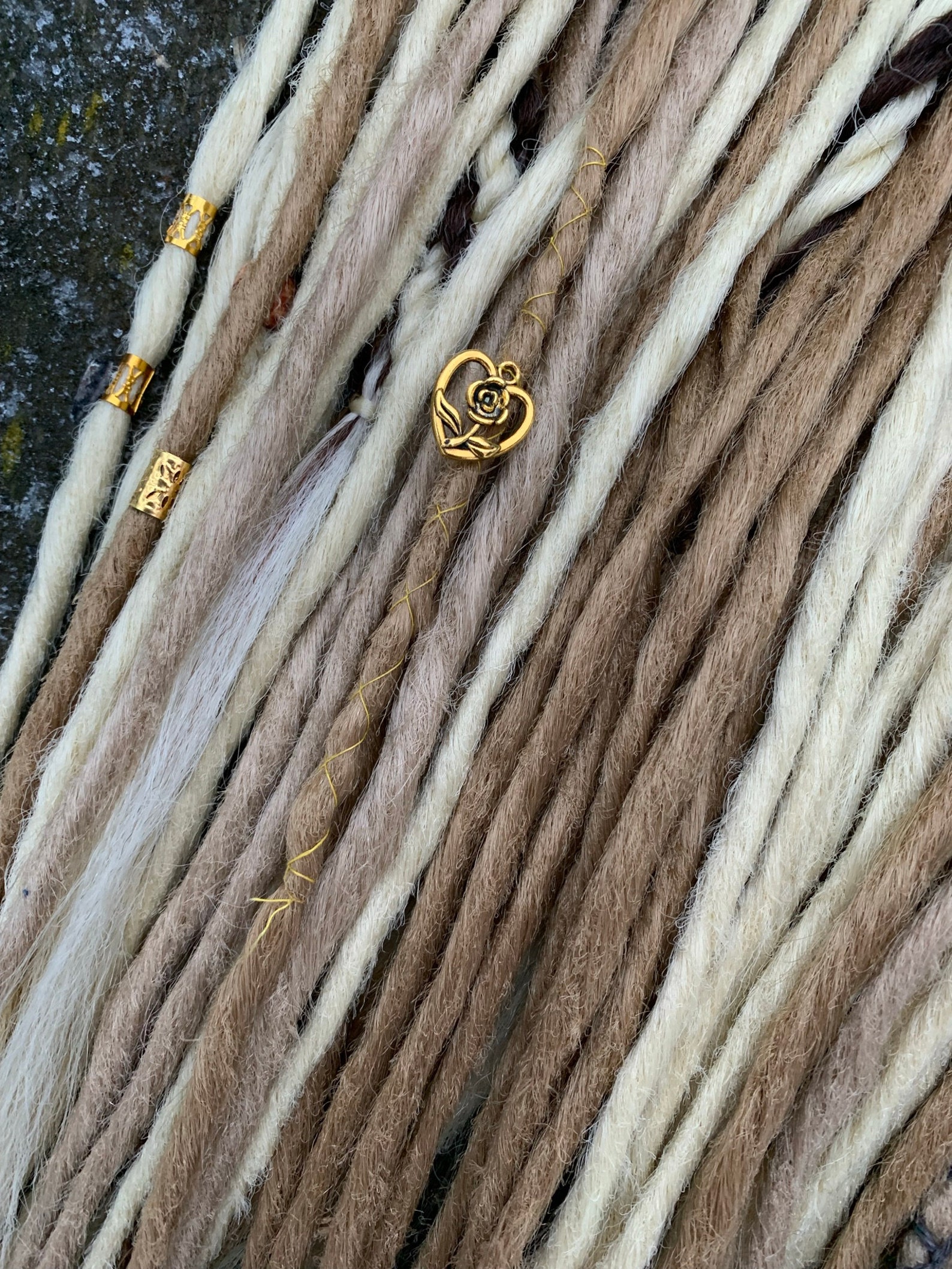 Pure Beauty Synthetic Custom Made Crochet Dreadlocks Blonde Kanekalon ...