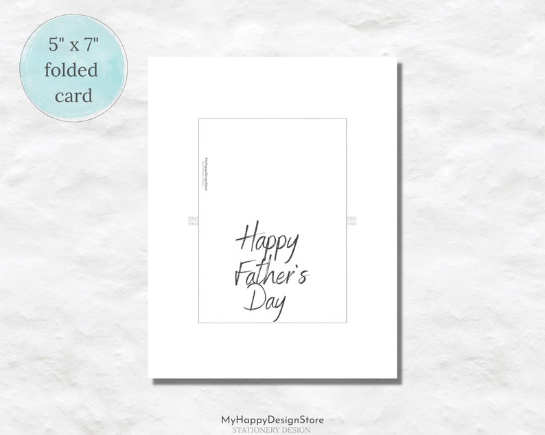 Happy Father's Day Printable Card father Day Card Digital Father's Day ...