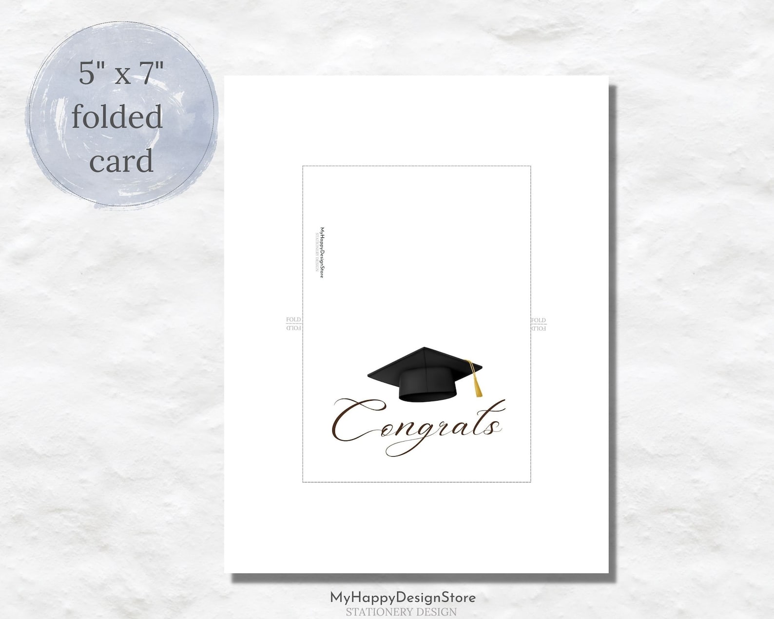 Printable Graduation Card Printable Congratulations Card Folding ...