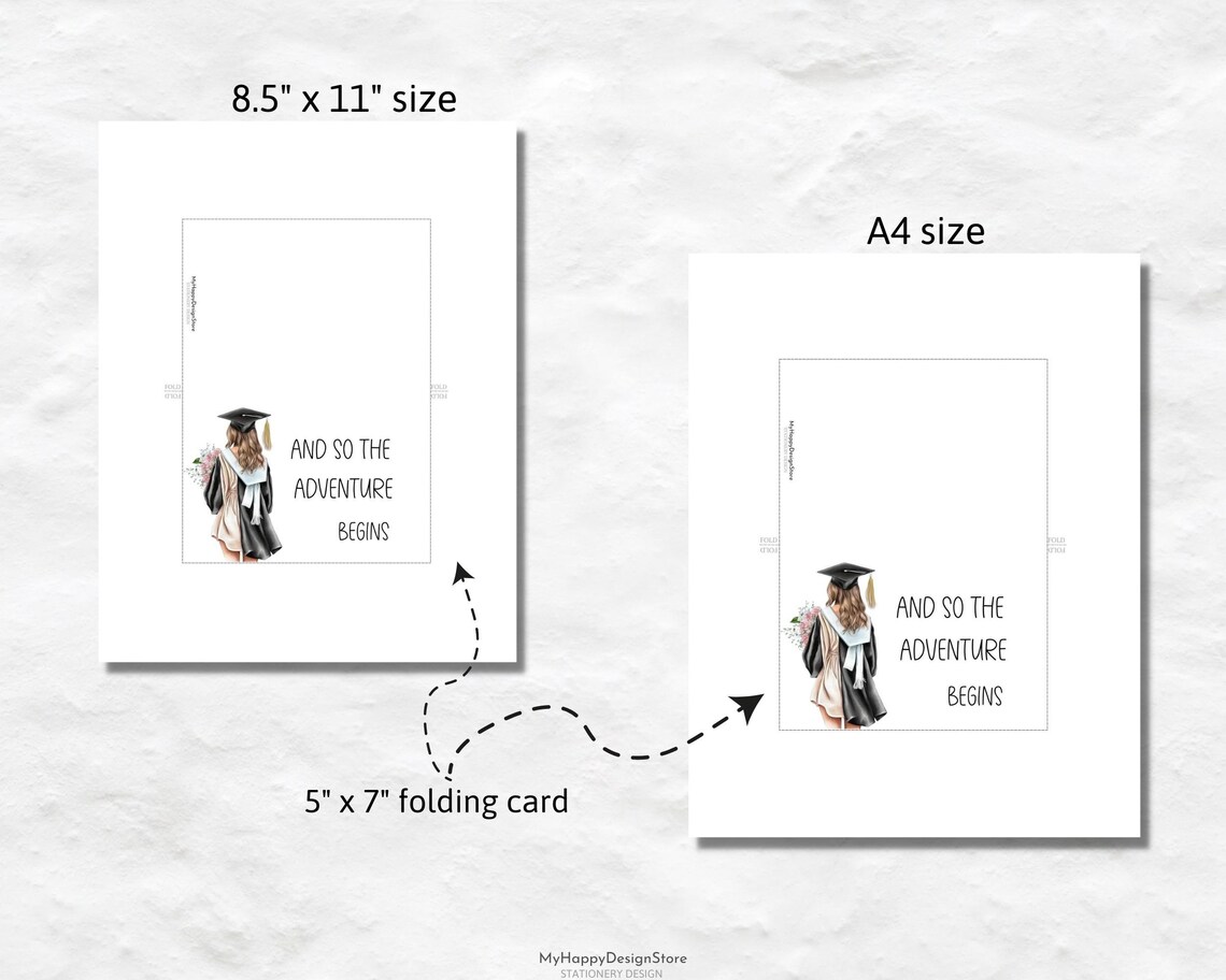 Printable Graduation Card Custom Graduation Card Personalized ...