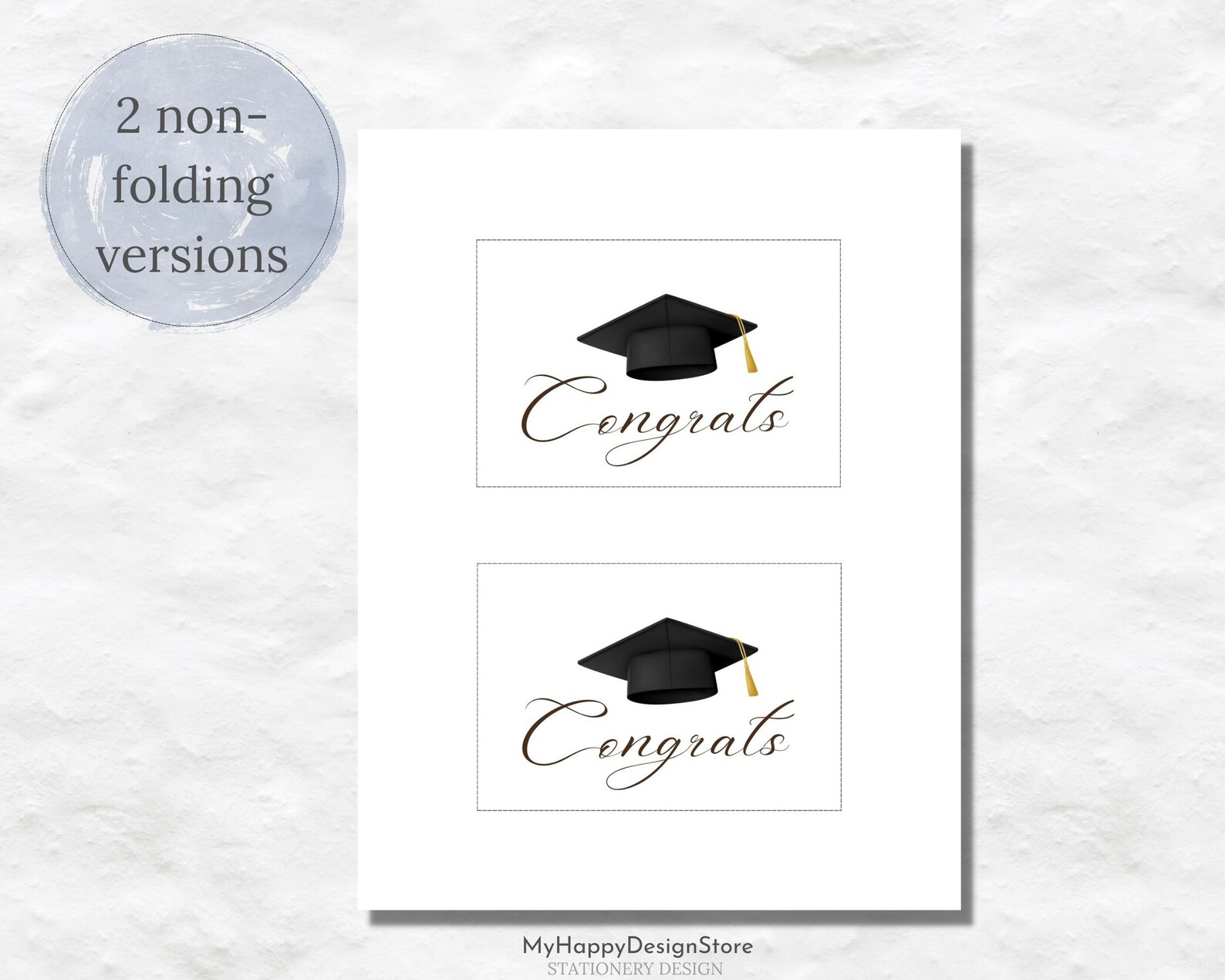 Printable Graduation Card Printable Congratulations Card Folding ...
