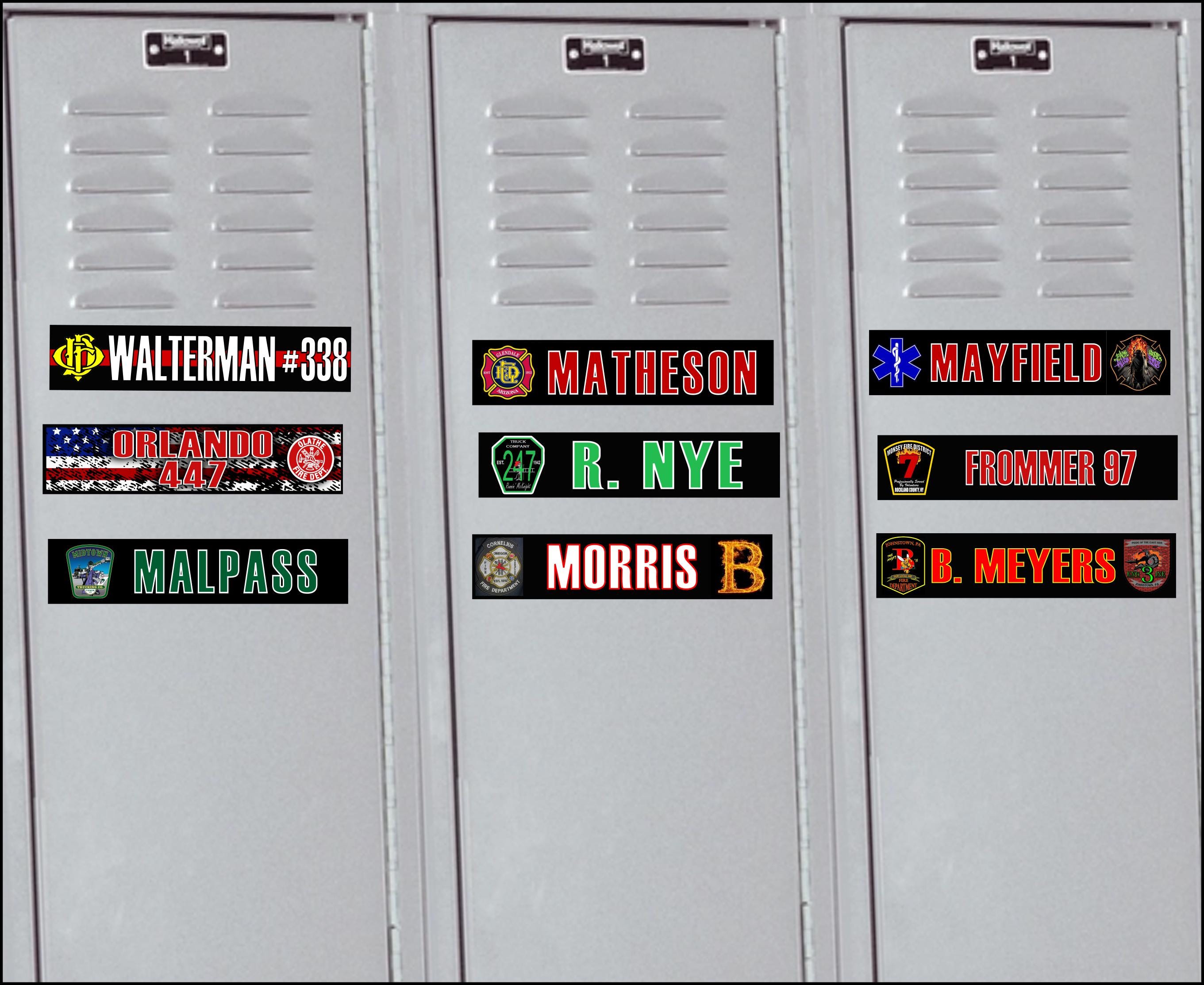 Firefighter Locker Magnet | Custom Rectangle | Firefighter Gift ...
