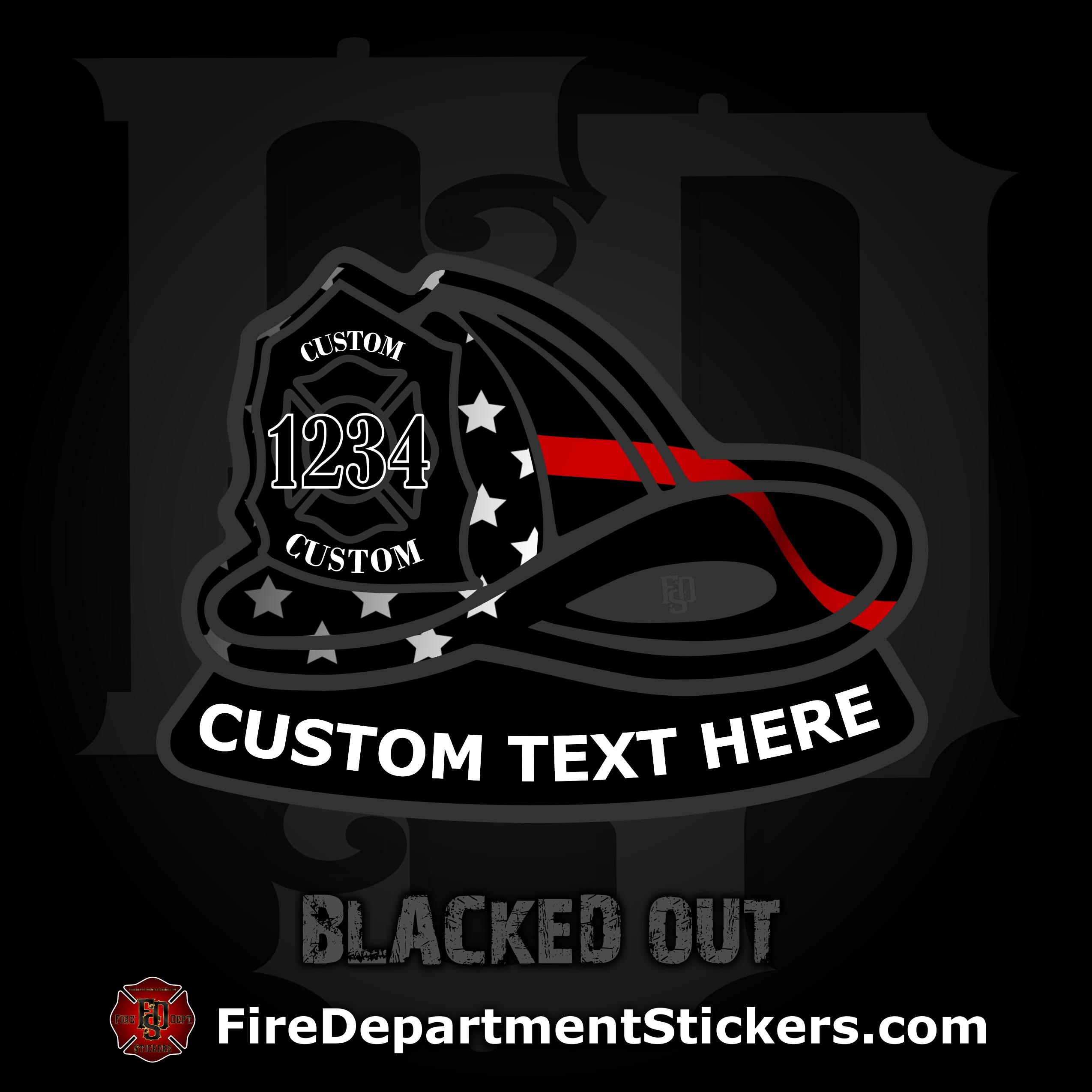 Custom Firefighter Helmet Decal | Firefighter Sticker | Car Decal ...
