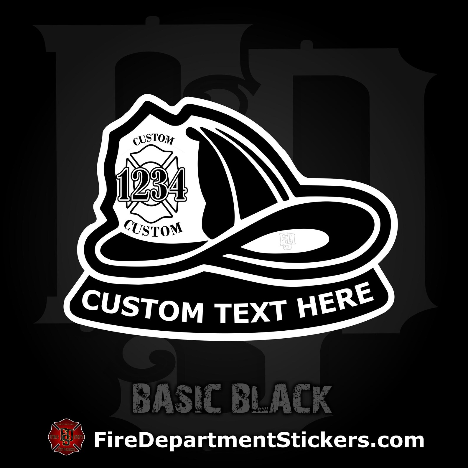 Custom Firefighter Helmet Decal | Waterproof Fireman Sticker - Etsy