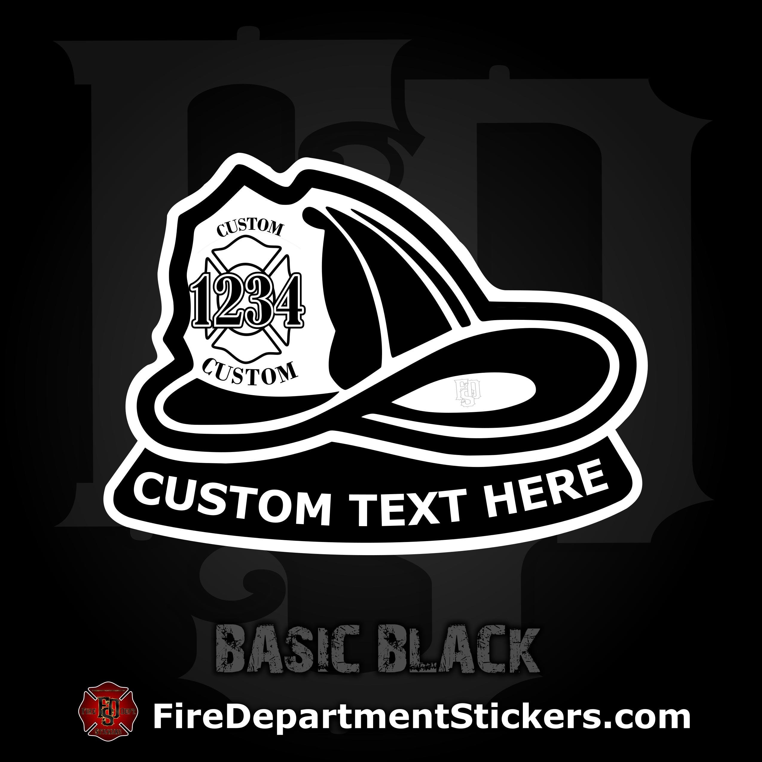 Custom Firefighter Helmet Decal | Waterproof Fireman Sticker - Etsy