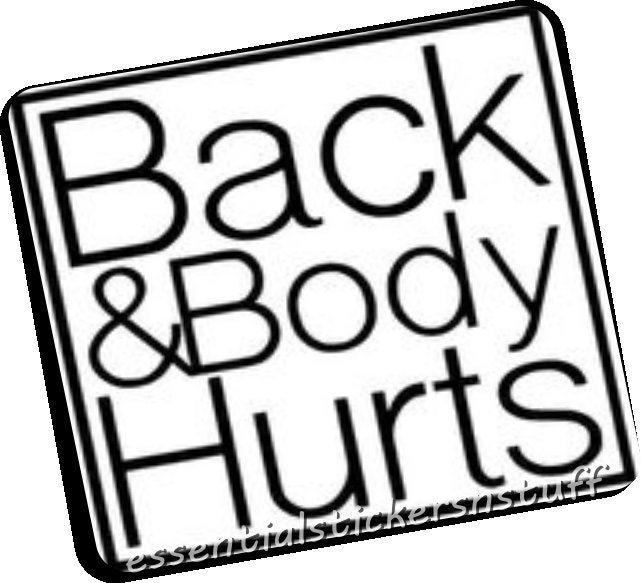 Back and Body Hurts Old Age Adult Humor Funny Memes - Etsy