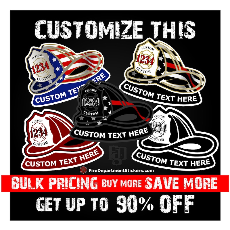 Firefighter Stickers - Etsy