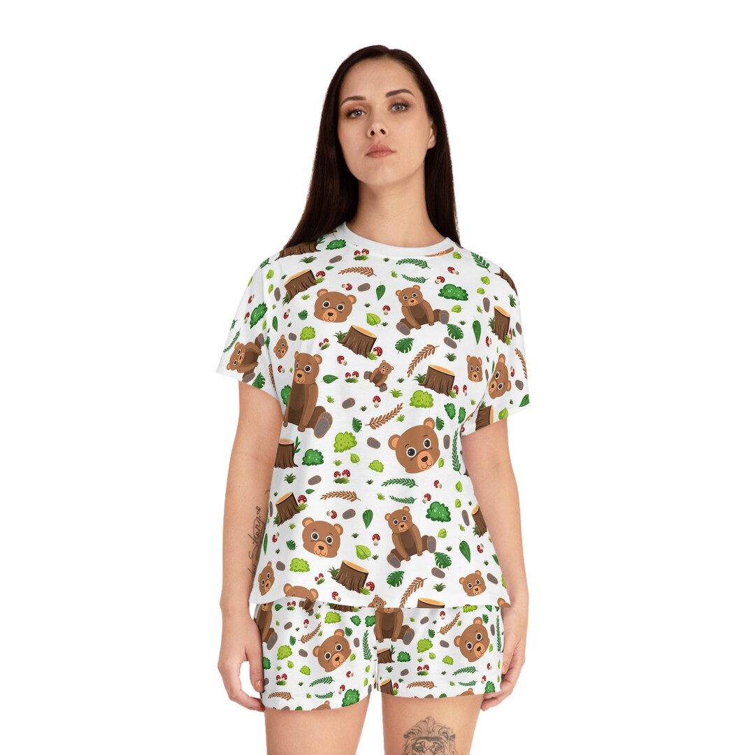 Peddy Bear Design Pajama Set - Etsy