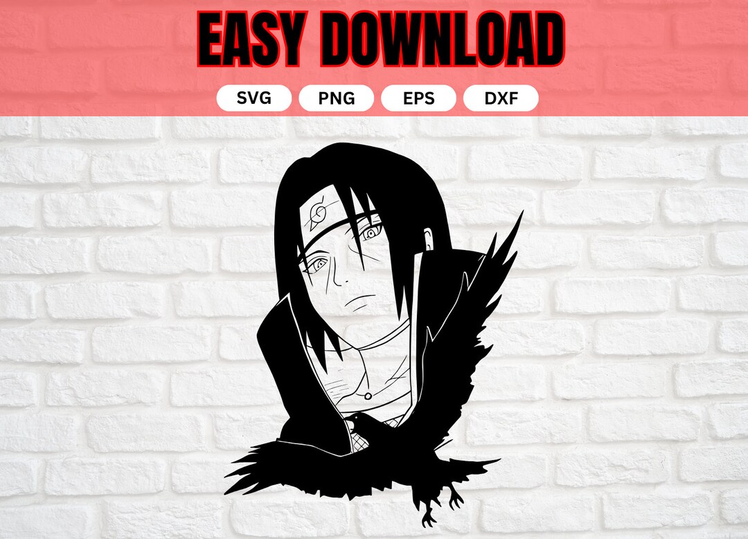 Anime SVG Itachi SVG Itachi Uchia Svg for Cricut or - Etsy