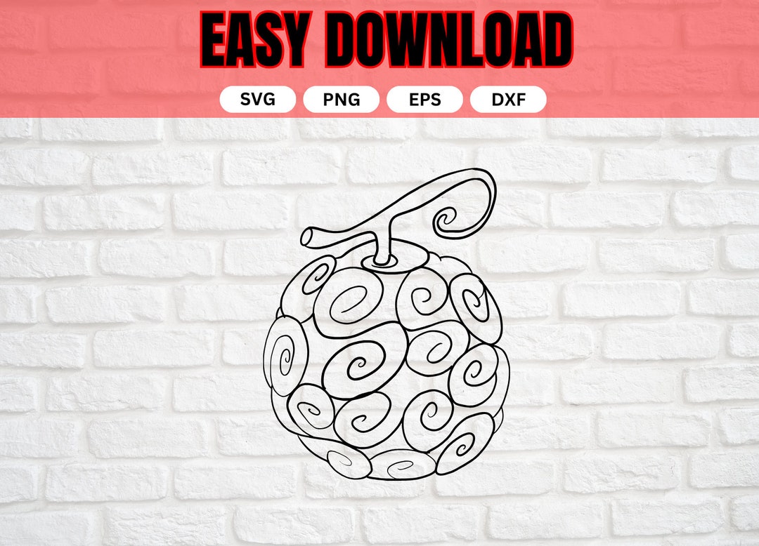 Anime SVG Devils Fruit SVG, DXF File Anime, Eps Devils Fruit, Akuma No ...