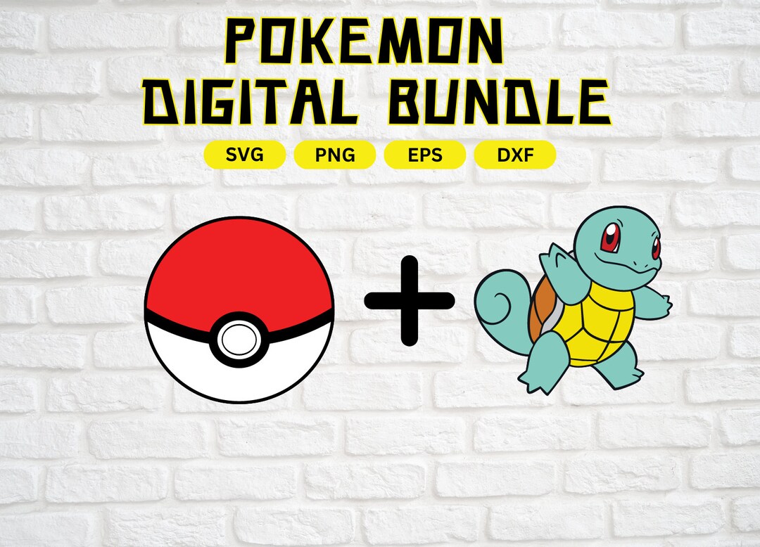 Shiggy SVG Pokeball, Pokemon SVG File for Printing or Cutting, Shiggy ...