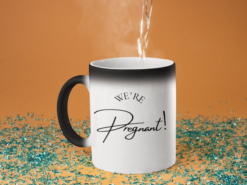 Pregnancy Surprise Mug, We're Pregnant Mug, We Are Pregnant Mug, Color ...